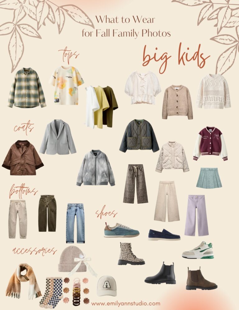 Style Tips for Timeless, Cozy Looks for your Fall Family Photos in ...
